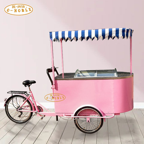 O-NOBLE Ice Cream Bike - 120L Refrigerator & Electric Tricycle