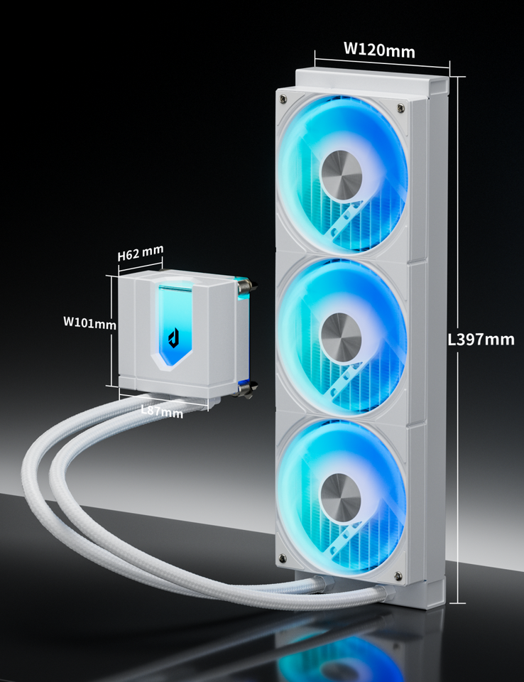upHere Magnetic 360mm ARGB Liquid Water Cpu Cooler High-efficiency ...