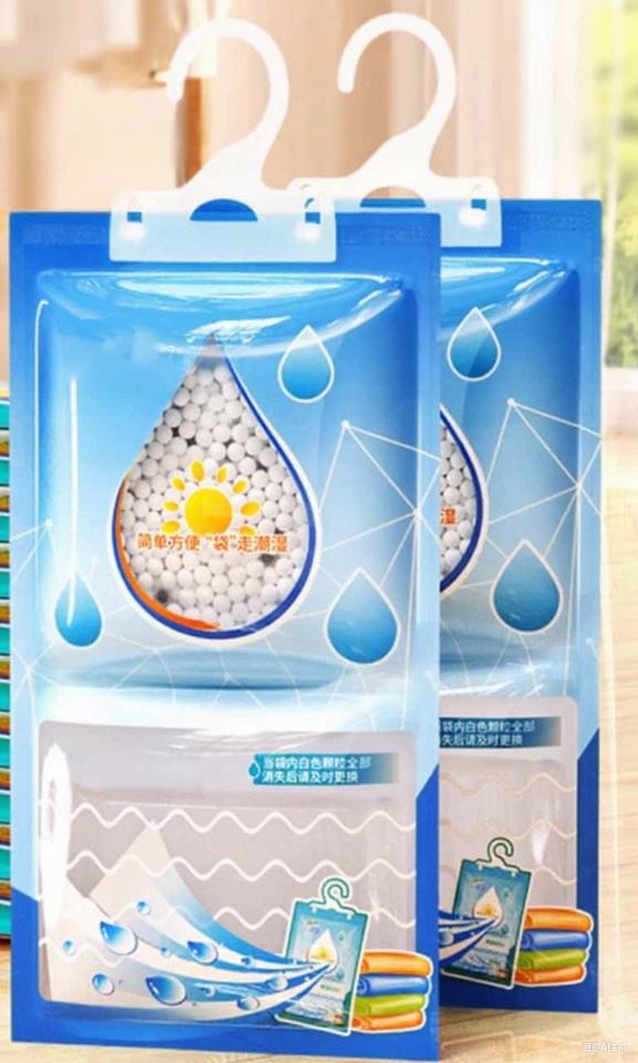 REACH Certified Calcium Chloride Hanging Closet Dehumidifier Bags CaCl2 ...