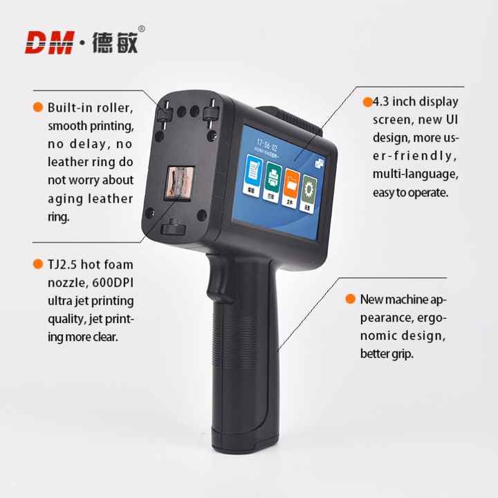 Smart Handheld Inkjet Date Code & Barcode Printer For Bottles, Oem