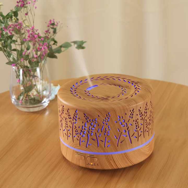 Wood Grain Humidifier Aroma Diffuser - Custom & App-controlled