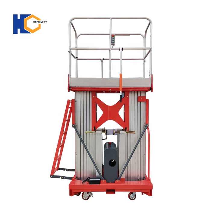 HC Vertical Mast Lift - 12m Aluminum Ladder Lift Platform