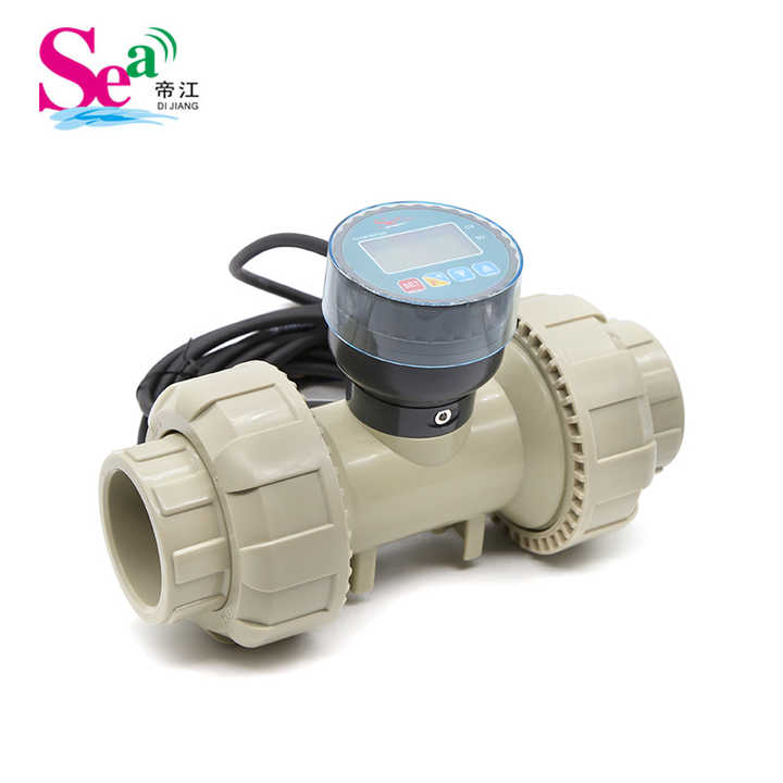 Intelligent DN40 DN50 Flow Meter with LCD Digital Display RS485 Modbus Output Paddle Wheel ...