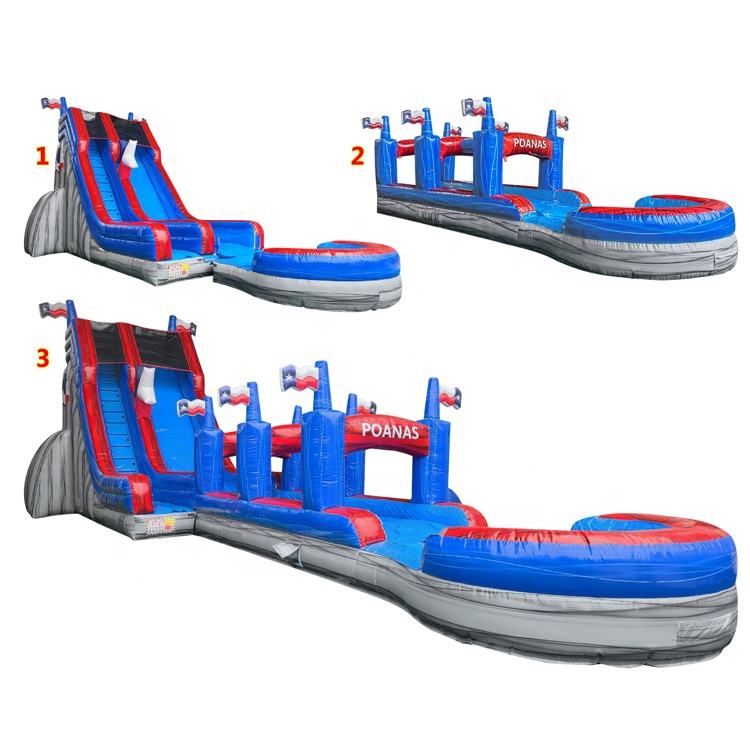 Giant Wet Slip Slide Bounce Castle Water Slide Inflatable Air Jumper ...