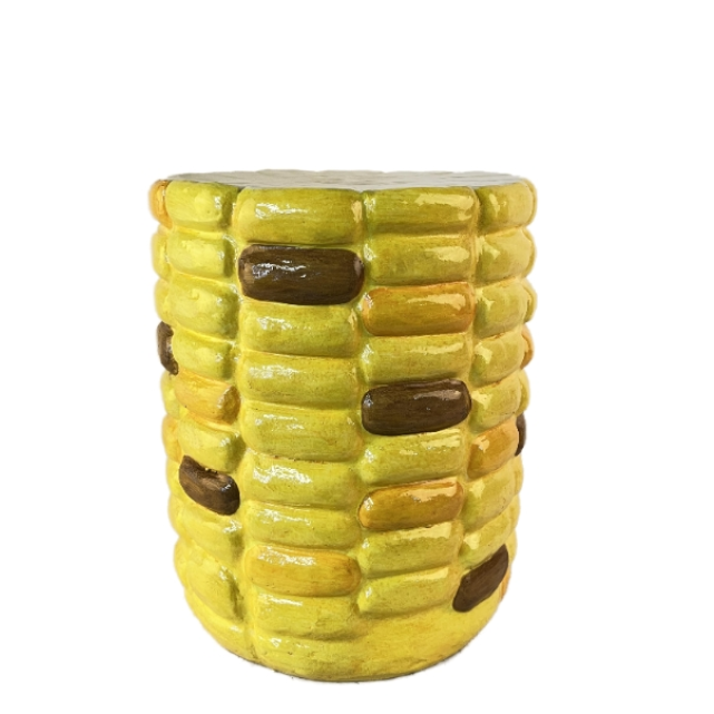 Rustic Fiber Clay Stools Playful Fruit & Vegetable Outdoor Accents ...