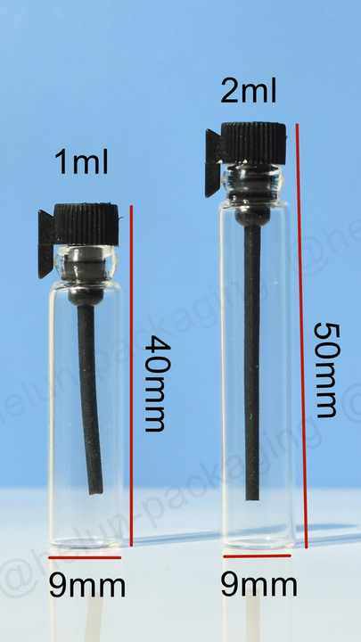 Shop Factory Stock of Clear Empty Perfume Vials - 1ml to 5ml