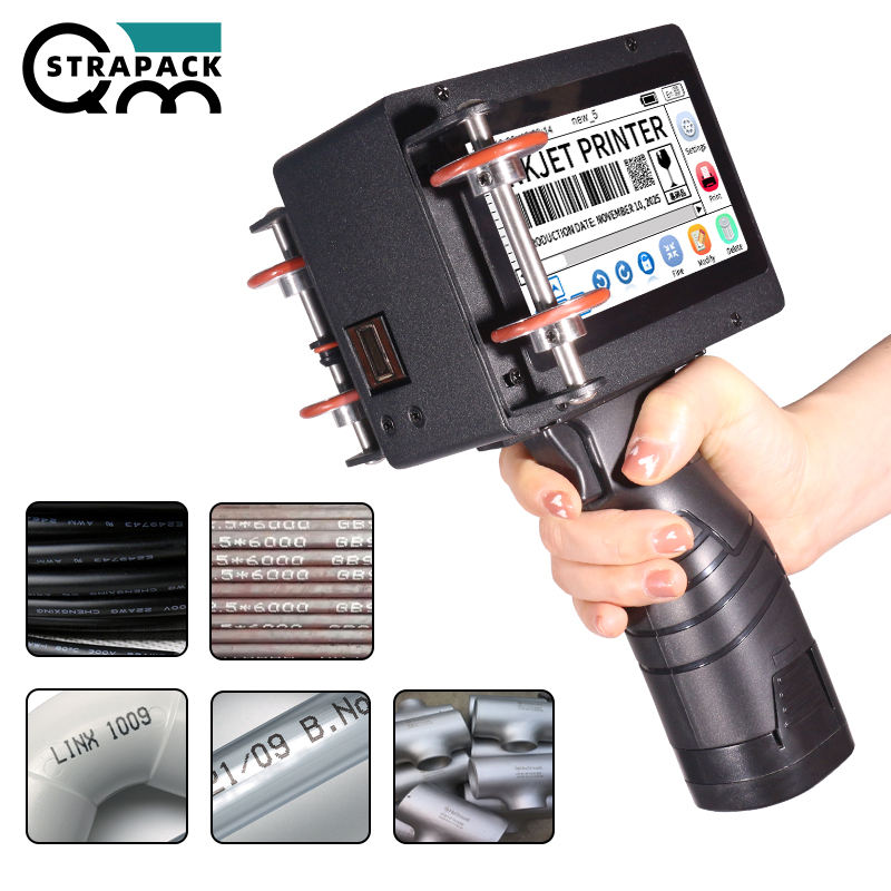 Multi Languages Handheld Inkjet Printer for Roller-type Cable Steel ...