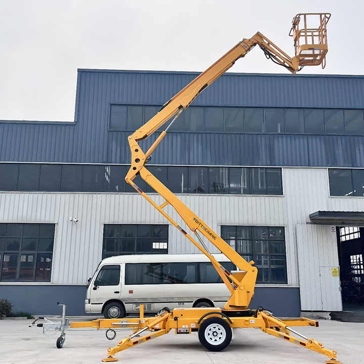 Trailer Mounted Spider Cherry Picker Boom Lift 200kg 230kg 300kg ...