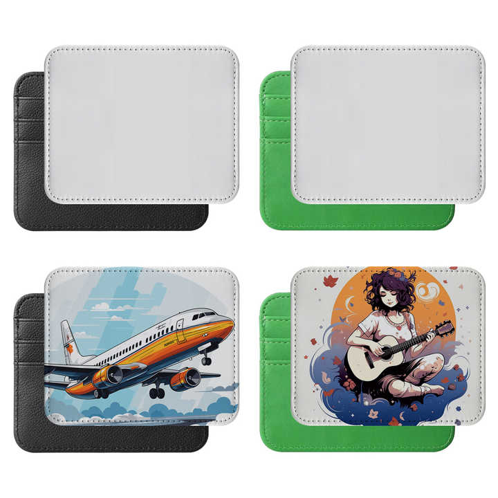 Personalized Diy Blanks Sublimation PU Leather Canvas Wallet Custom ...