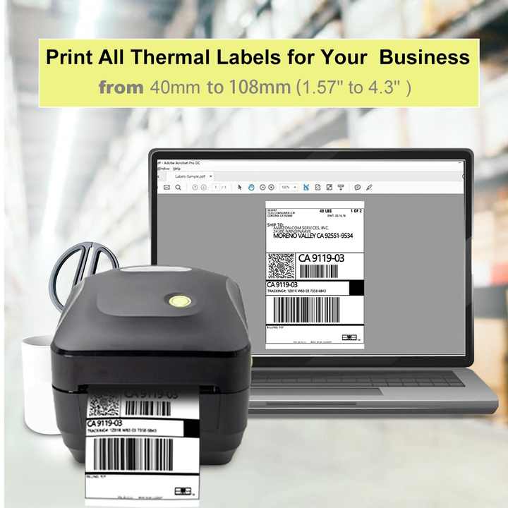 ATP LP43 Smart Sticker Label Printer Printer 58mm Label Thermal Printer ...