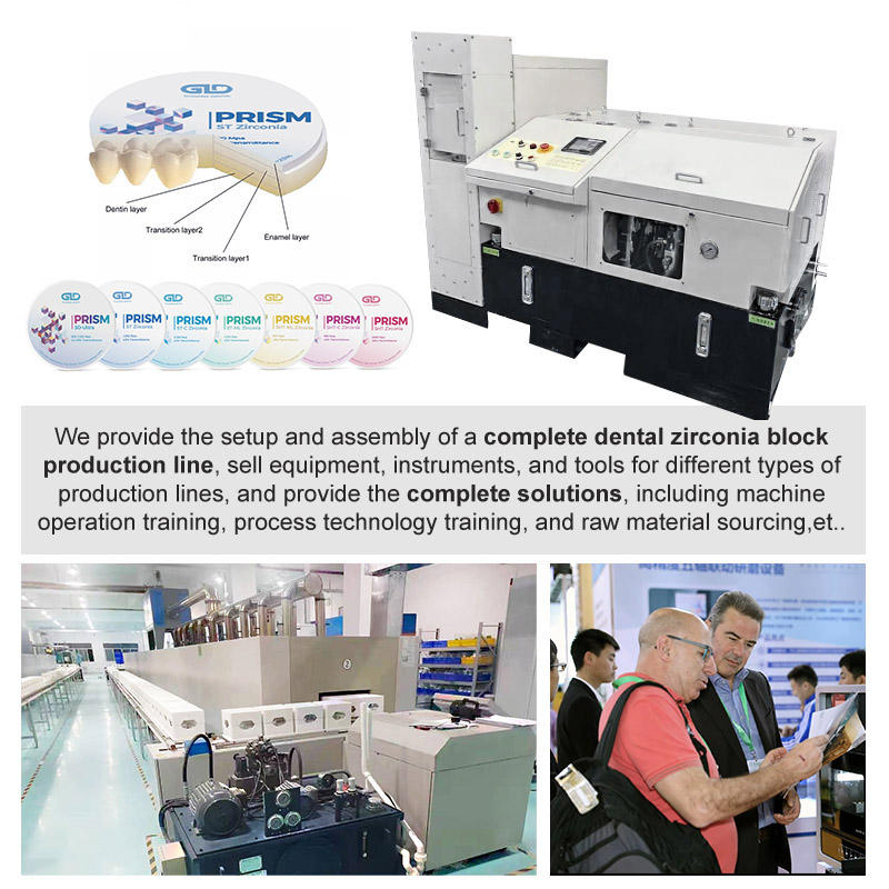 Semi-Automatic Loading Cube Zirconia Disc Dental Consumable Producing ...