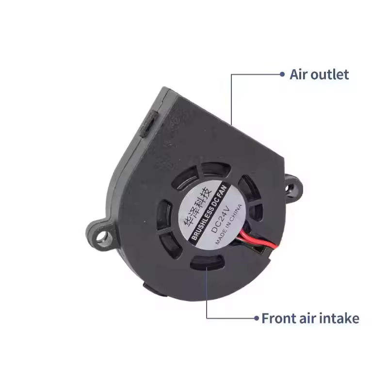 Compact 50mm DC Centrifugal Blower - 12V 24V Brushless Mini Blower Fan ...