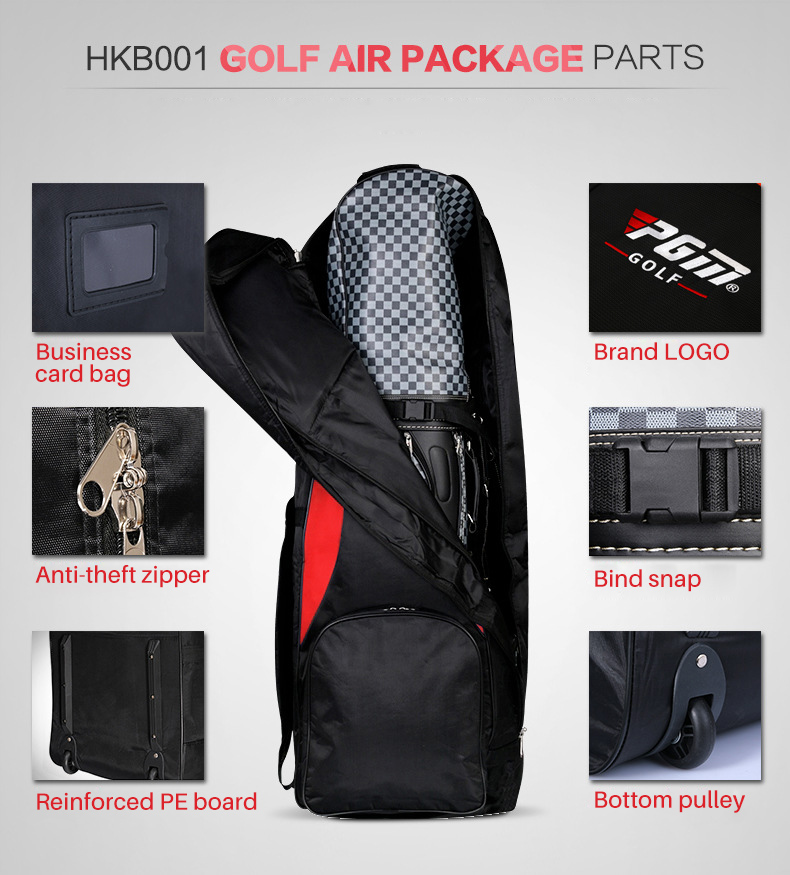 PGM HKB001 Thick Nylon Fabric Air bag, Collapsible golf bags with ...