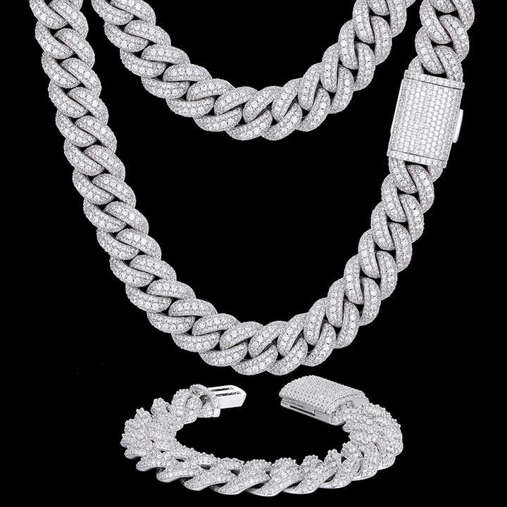 Wholesale Hip Hop Men Bling - 18mm Gold Plated Cuban Chain