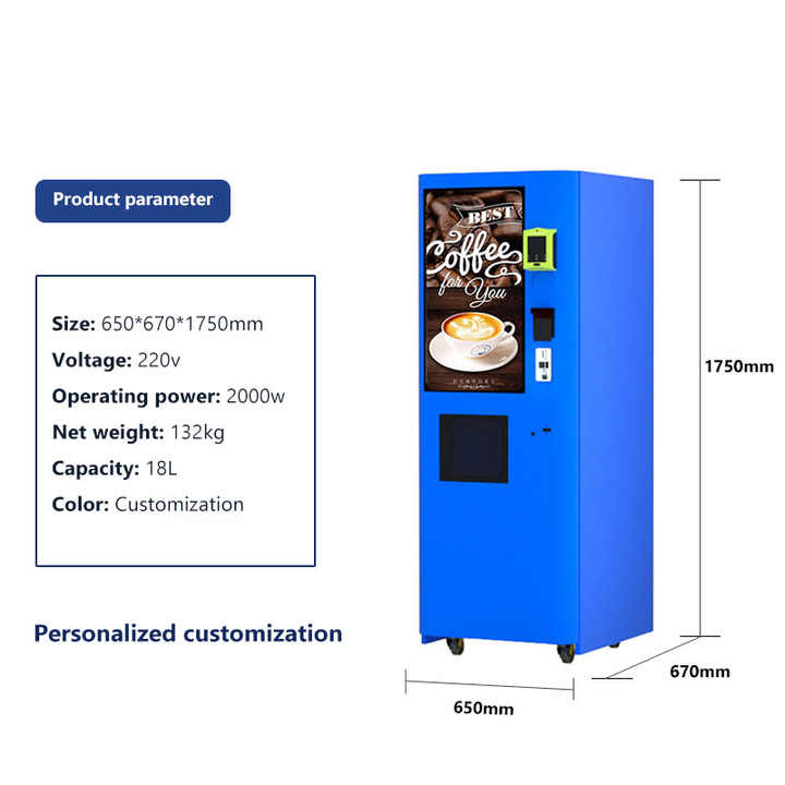 Smart Commercial Fully Automatic Self Coin Card Payment Instant Premix ...