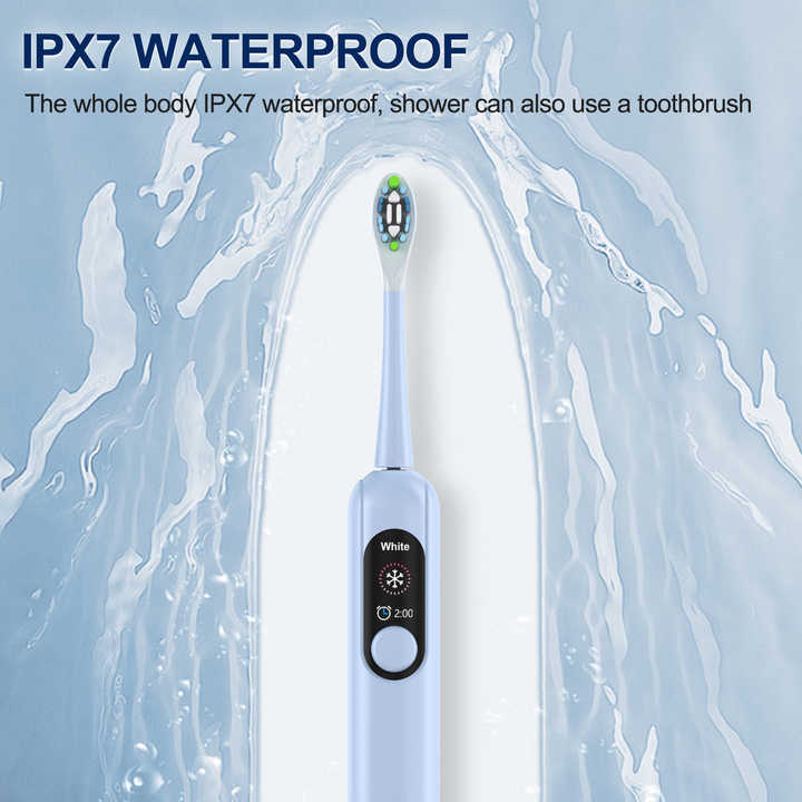 LCD Display Screen Smart Sonic Toothbrush Adult Electric Tooth Brush ...