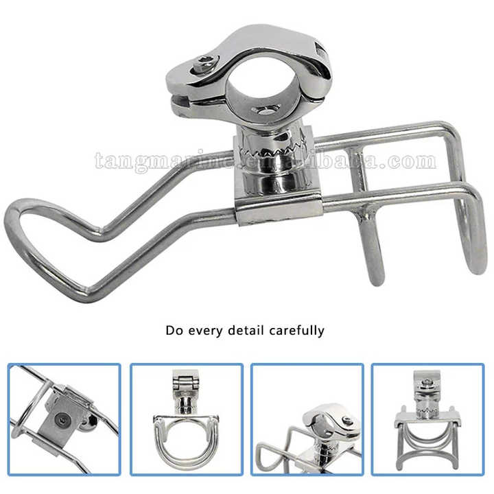 AISI316 Stainless Steel Adjustable Clamp Hinge Fishing Bracket Rod ...