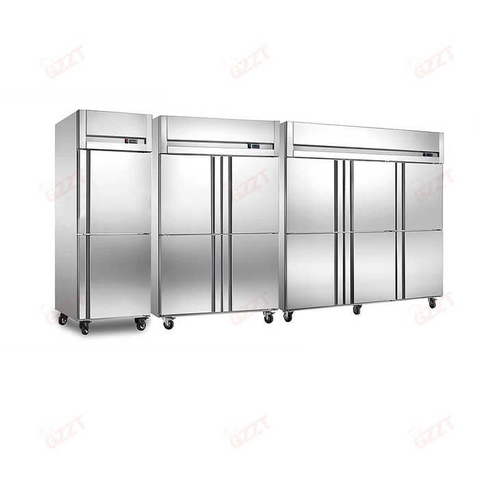 Vertical Stainless Steel Restaurant Vegetable Meat Chiller Kitchen ...