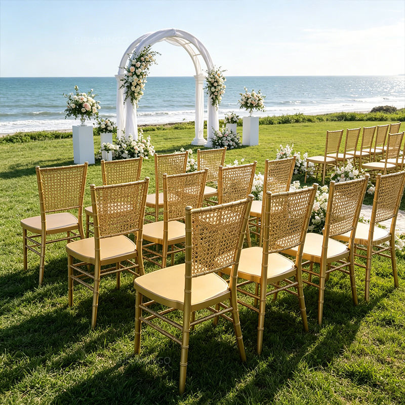 Modern Design Hot Sale Plastic Stackable Rattan Back Chiavari Chair ...