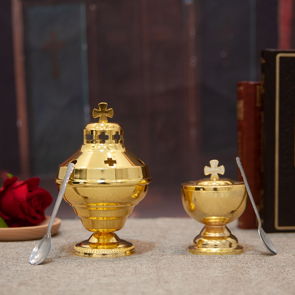 HT Frankincense Resin Incense Burner - Orthodox/catholic