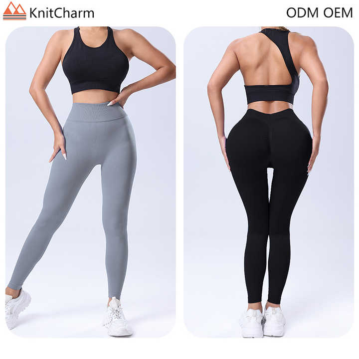 Seamless Solid Color Sexy Peach Back High Hips High Waist Tight V-Waist ...