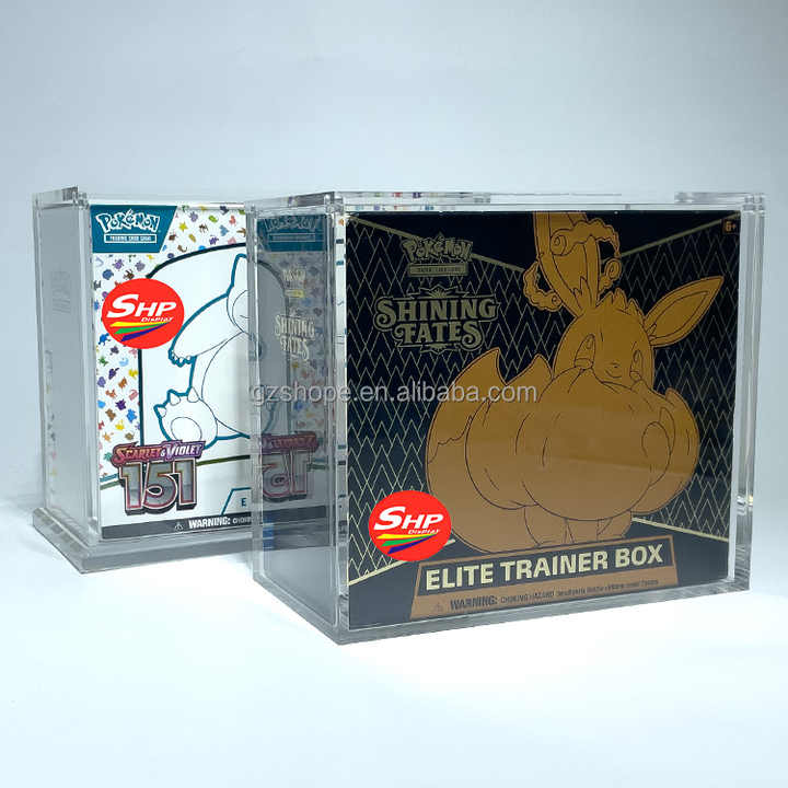 SHP UV Protective Acrylic Display Case for Pokemon Trading Card Elite ...