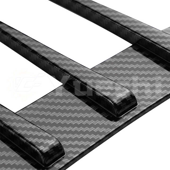 2Pcs Car Front Rear Bumper Side Air Vent Splitter Spoiler Canard Car ...