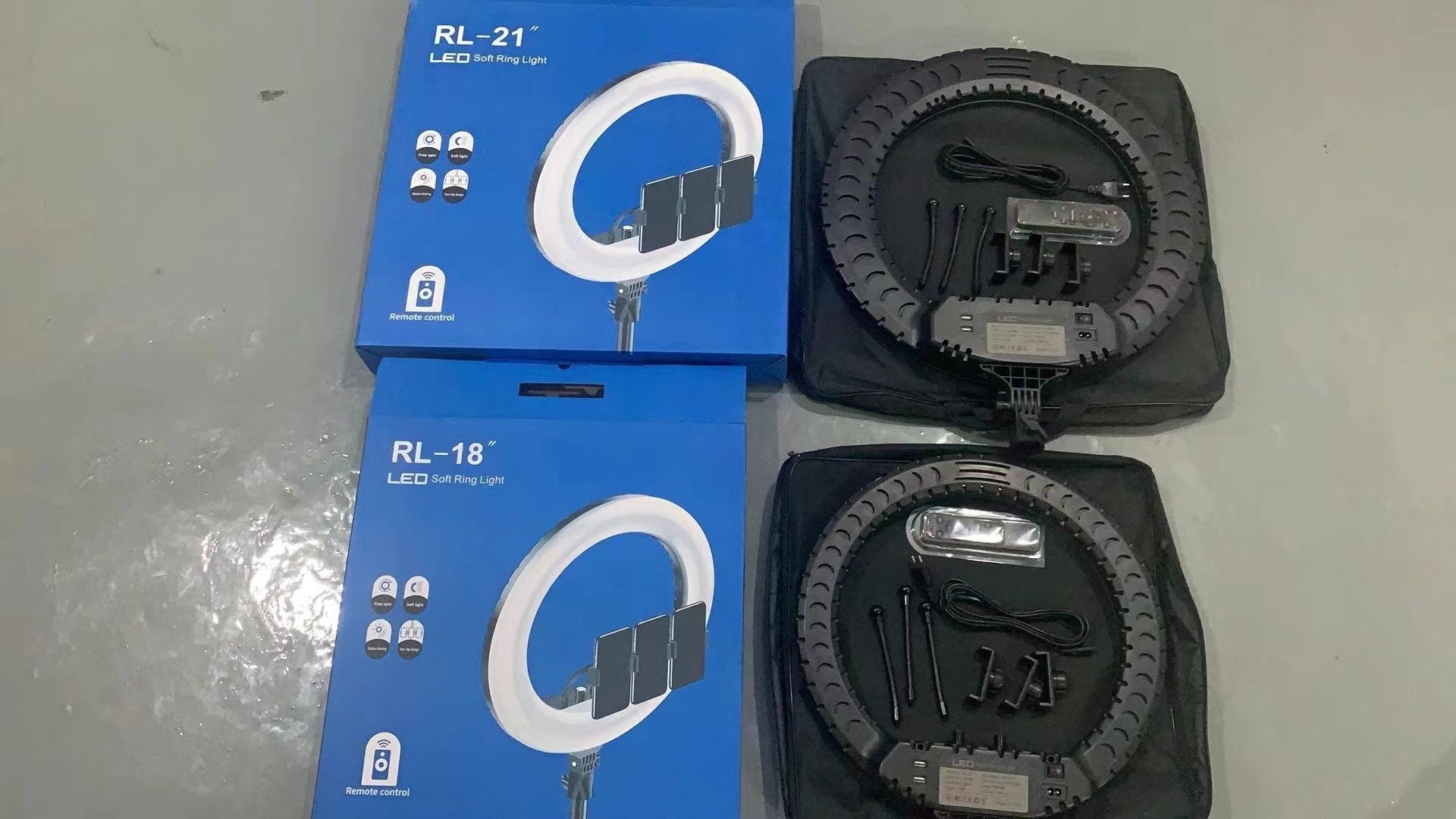 18 Inch Photo Ring Light Video 45cm LED Dimmable Studio Ring Light with ...