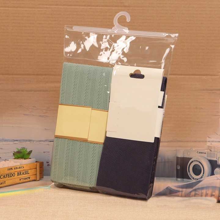 Snap Button Plastic Bag with Hanger - Garment PVC Bag