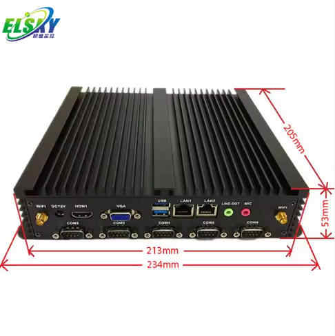 Manufacturer Fanless Industrial PC IPC6000 Support Intel 8th Gen Whiskey Lake 6*COM 4*USB2.0 ...