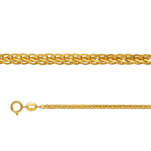 9k Real Gold Plated Rope Chain 2mm Men Chain Necklace Women Chains 16 ...