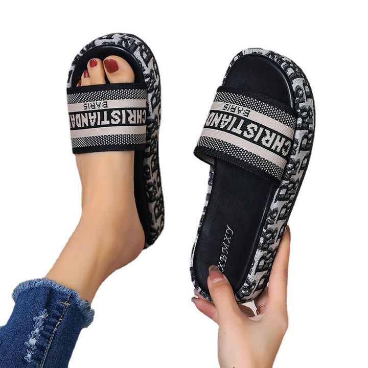 Wholesale Women's Thick-soled slippers for Foreign Trade, 2025 Summer ...