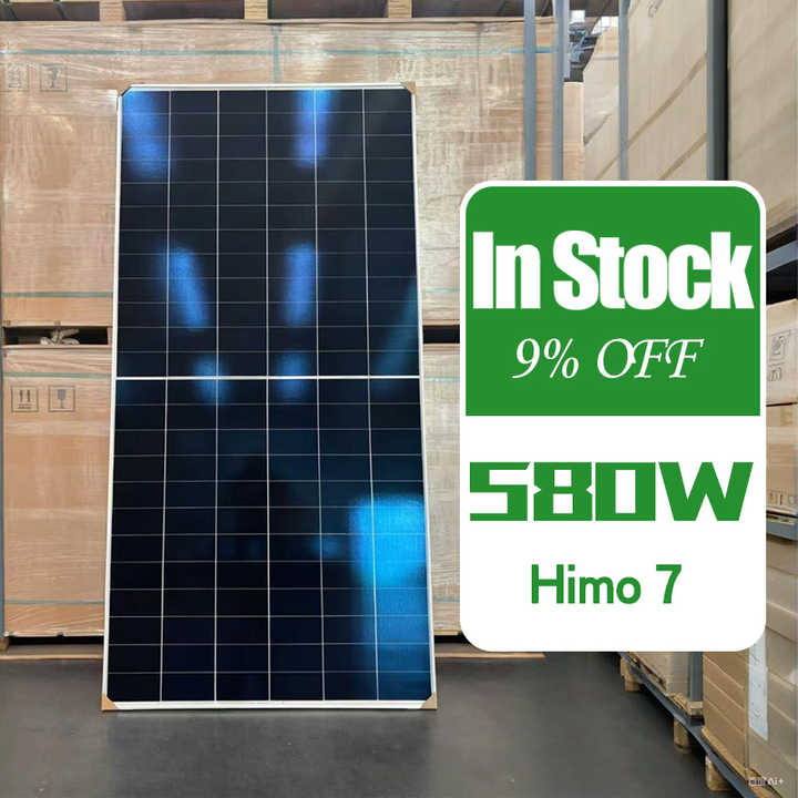 Longi 580W Solar Panels HiMO7 N-type HPDC Dual Glass Bifacial PV ...