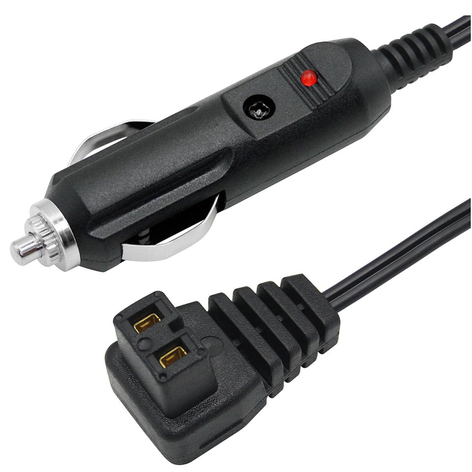 12V Cigarette Lighter Plug Power Cord for Car Fridge Cooler 90 Degree ...