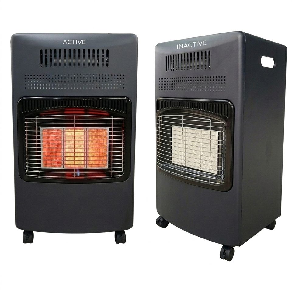 Portable Dual Power Gas Electric Heater Infrared Butane Heating Fan ...