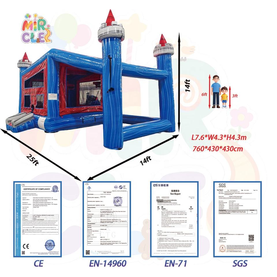 Commercial Inflatable XL Bounce House Combo Bouncing Castle Inflatable ...