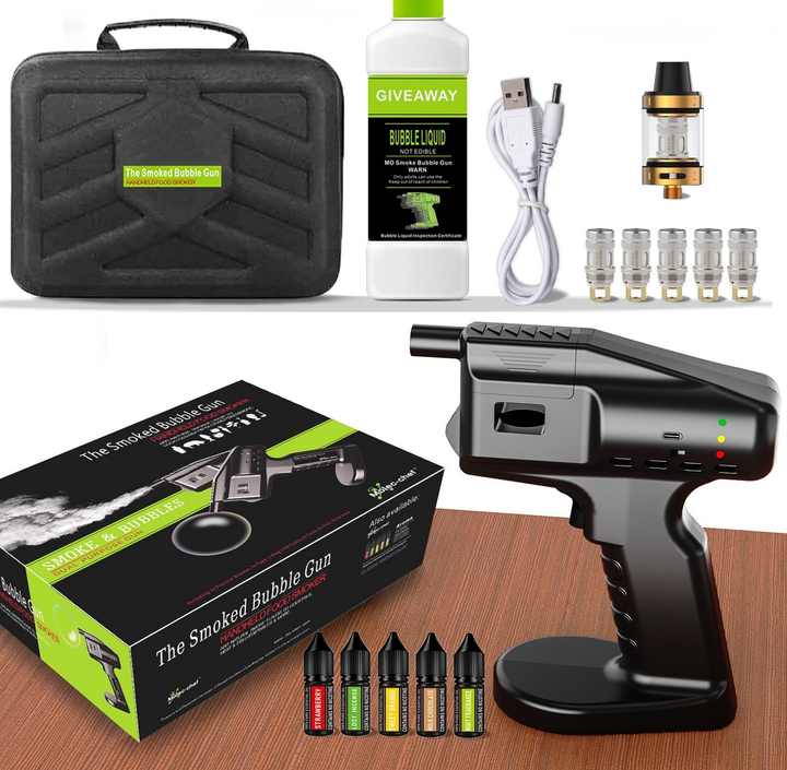 Smoke Bubble Gun - Enhance Cocktails with Flavor Blaster