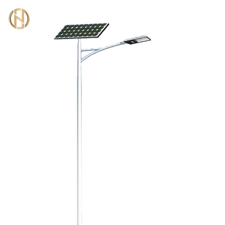 Hot Dip Galvanized Hexagonal Solar Street Light Poles