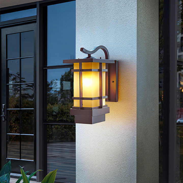モダンガーデンip65 led屋外ウォールライト屋外防水照明器具壁取り付け用燭台ブラックヴィンテージランタンled屋外ウォールランプ ...