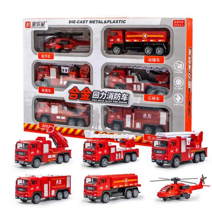 Mini Diecast Car Set - Engineering Vehicle Toys for Kids