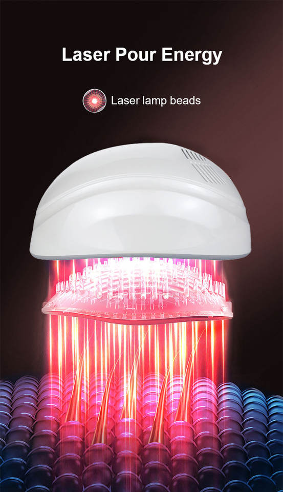 LLLT Therapy Scalp Hair Care Laser PDT Therapy Infrared Red Blue Light ...