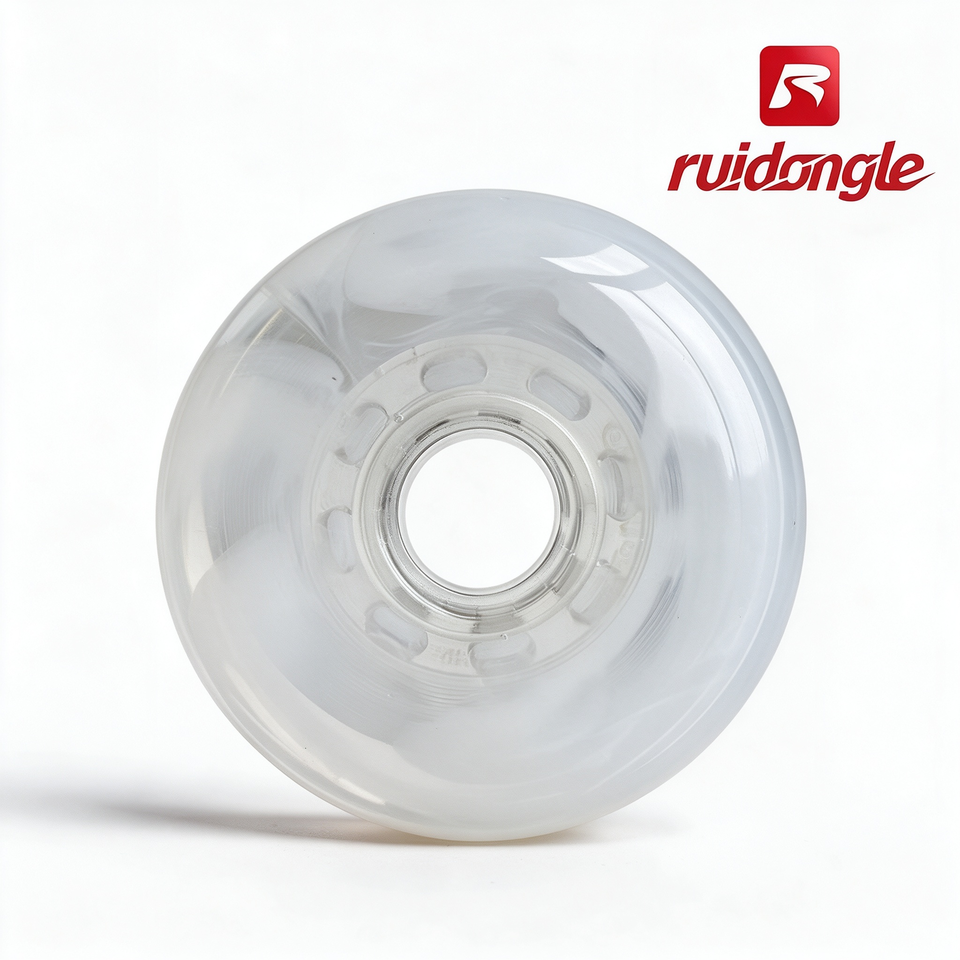 Ruidongle Original Marbled Transparent PU Inline Skate Wheels, High ...