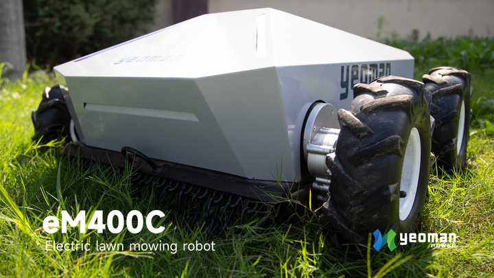 Yeoman EM400C Remote Controlled Lawn Mower - 400mm Cutting Width