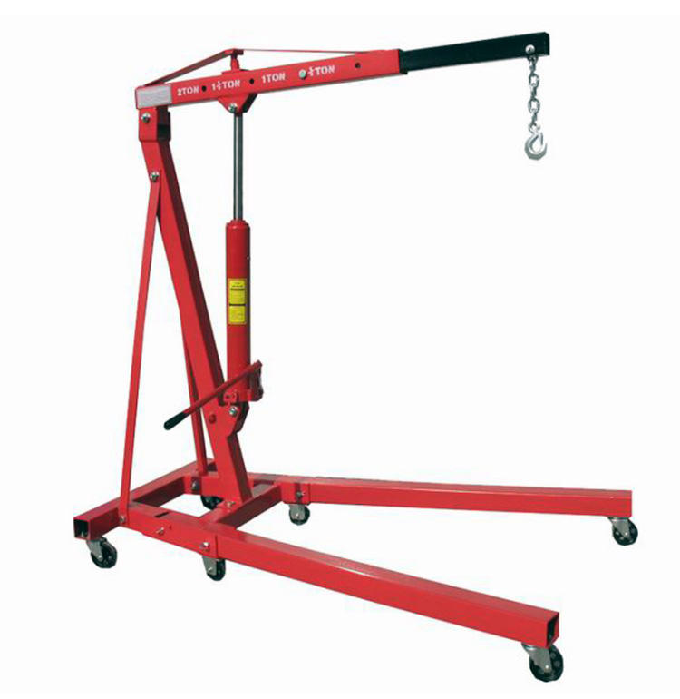 High performance folding hydraulic workshop crane 2 tons workshop crane ...