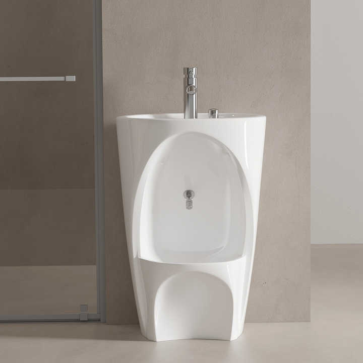 Elegant Porcelain Foot Spa Tub - European Design Wudu Sink