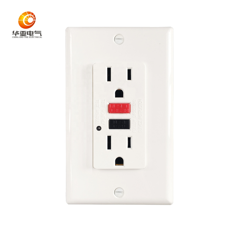 ETL for Certified 15A/125V GFCI Wall Socket Outlets Decor GFI Duplex ...