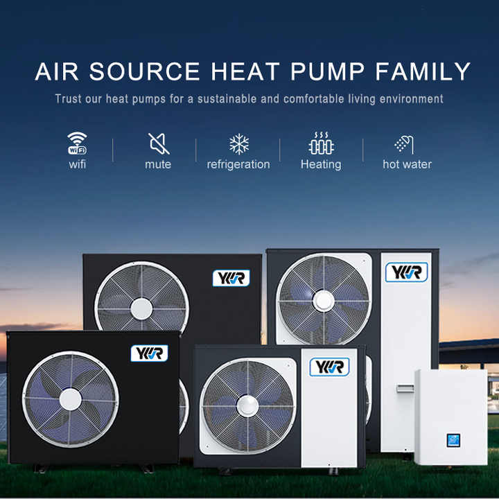 YKR Germany SG Ready A+++ WIFI DC Inverter 10KW-16KW Heat Pump