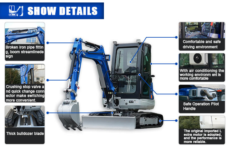 Rippa Mini small micro crawler bagger excavator excavator machine 2t 0. ...