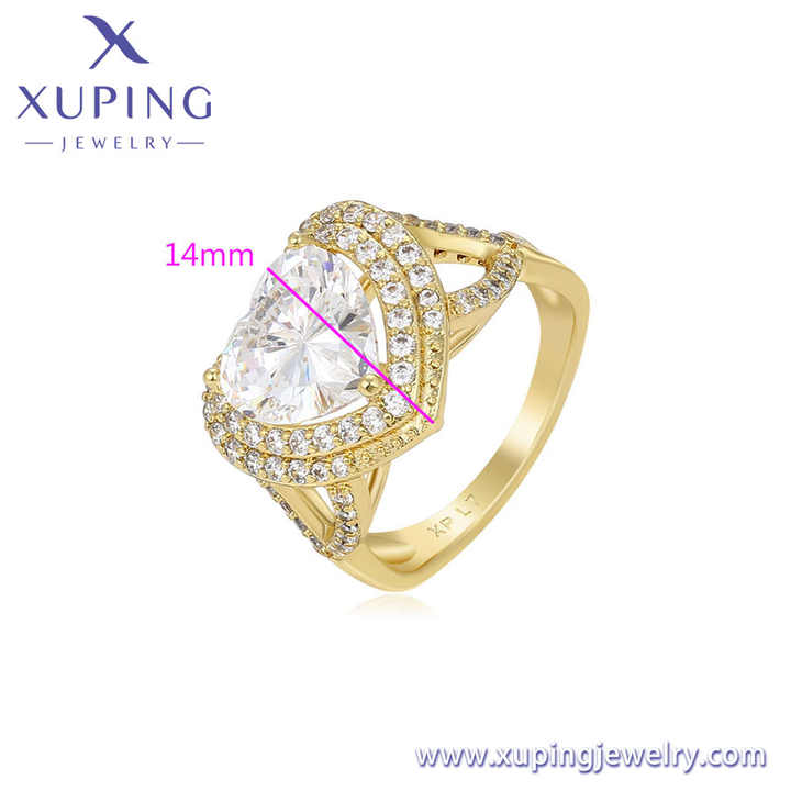 X001006743 XUPING Fashion Jewelry Rings Wholesale Copper Rings 14K Gold ...