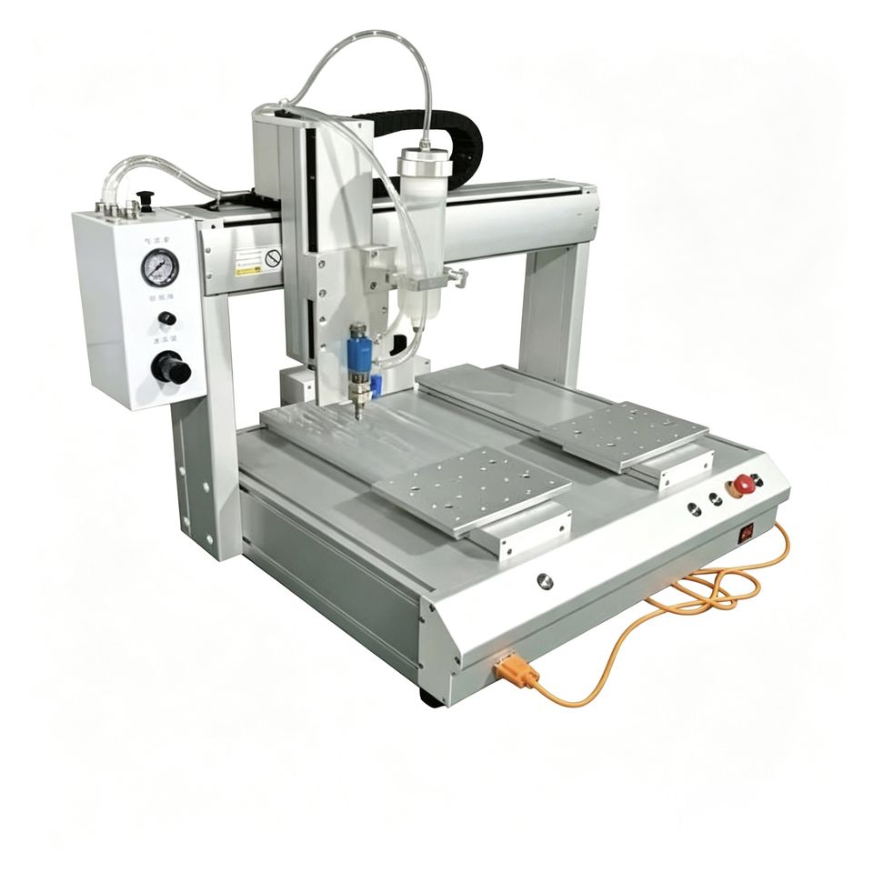 Small Desktop Dual-Head Dispenser for PU Glue Syringe Adhesive Glue ...